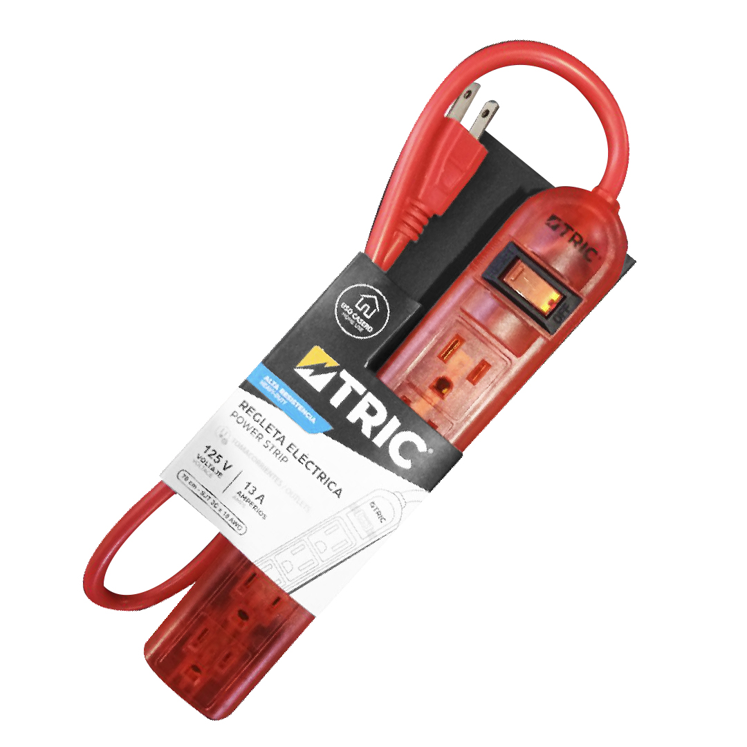 REGLETA 6 TOMAS 13AMPER AZUL TRIC – Ferremayor